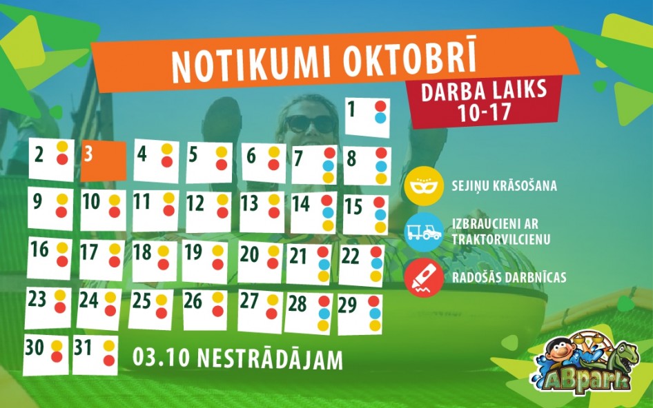 ABpark plānotie pasākumi un darba laiks oktobrī! - Izklaides parks ... ABpark plānotie pasākumi un darba laiks oktobrī! - Izklaides parks ...